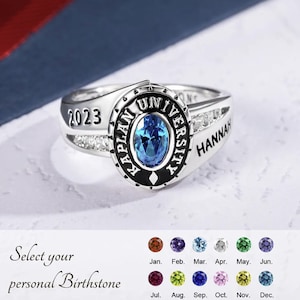 Personalized School Class Ring, Jewelry, High School, College ...
