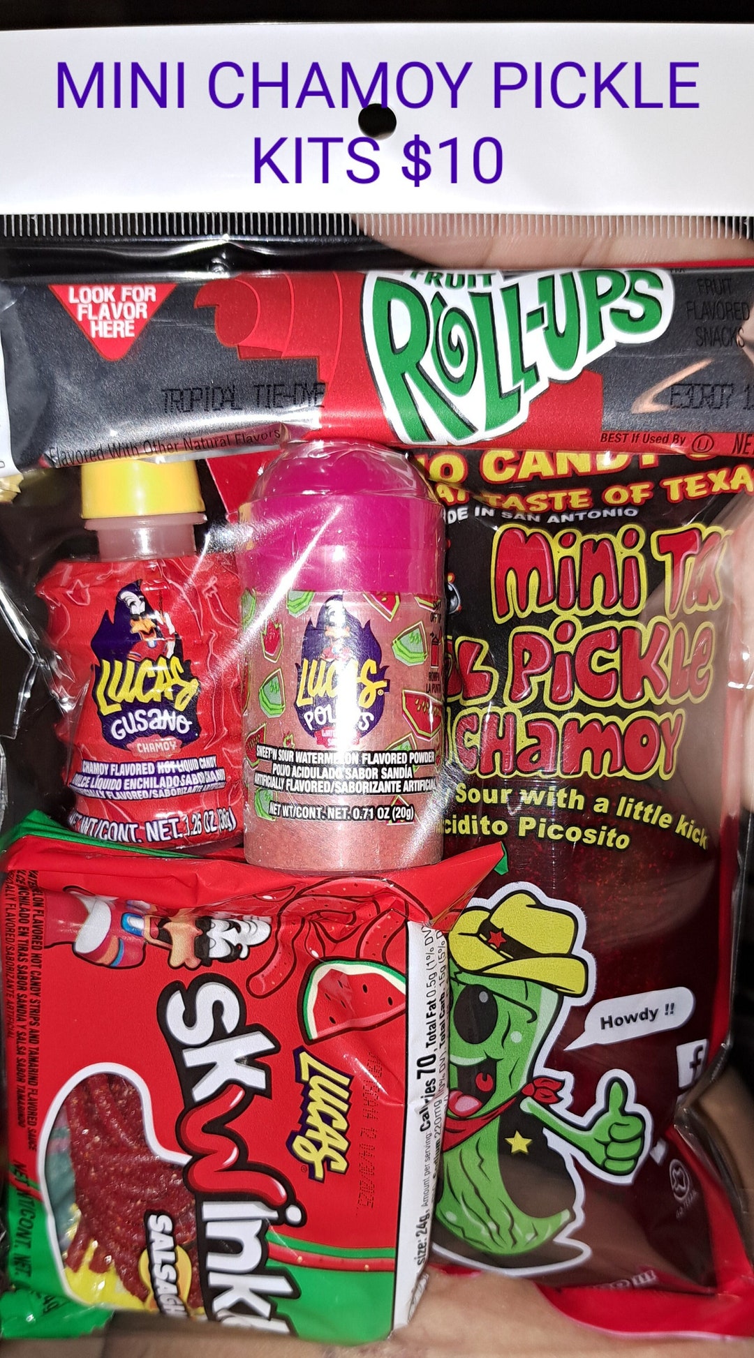 Mini Chamoy Pickle Kits - Etsy
