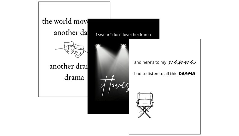 Taylor Swift Drama Classroom Posters - Etsy