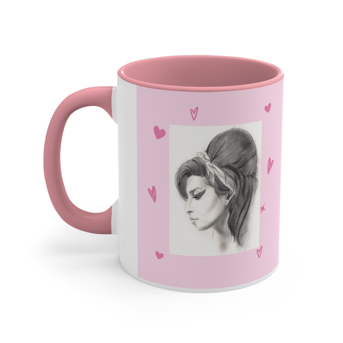 Amy Winehouse Mug, Customer Mug Coffee, Coffee Mug, Fans Mug, Custom ...
