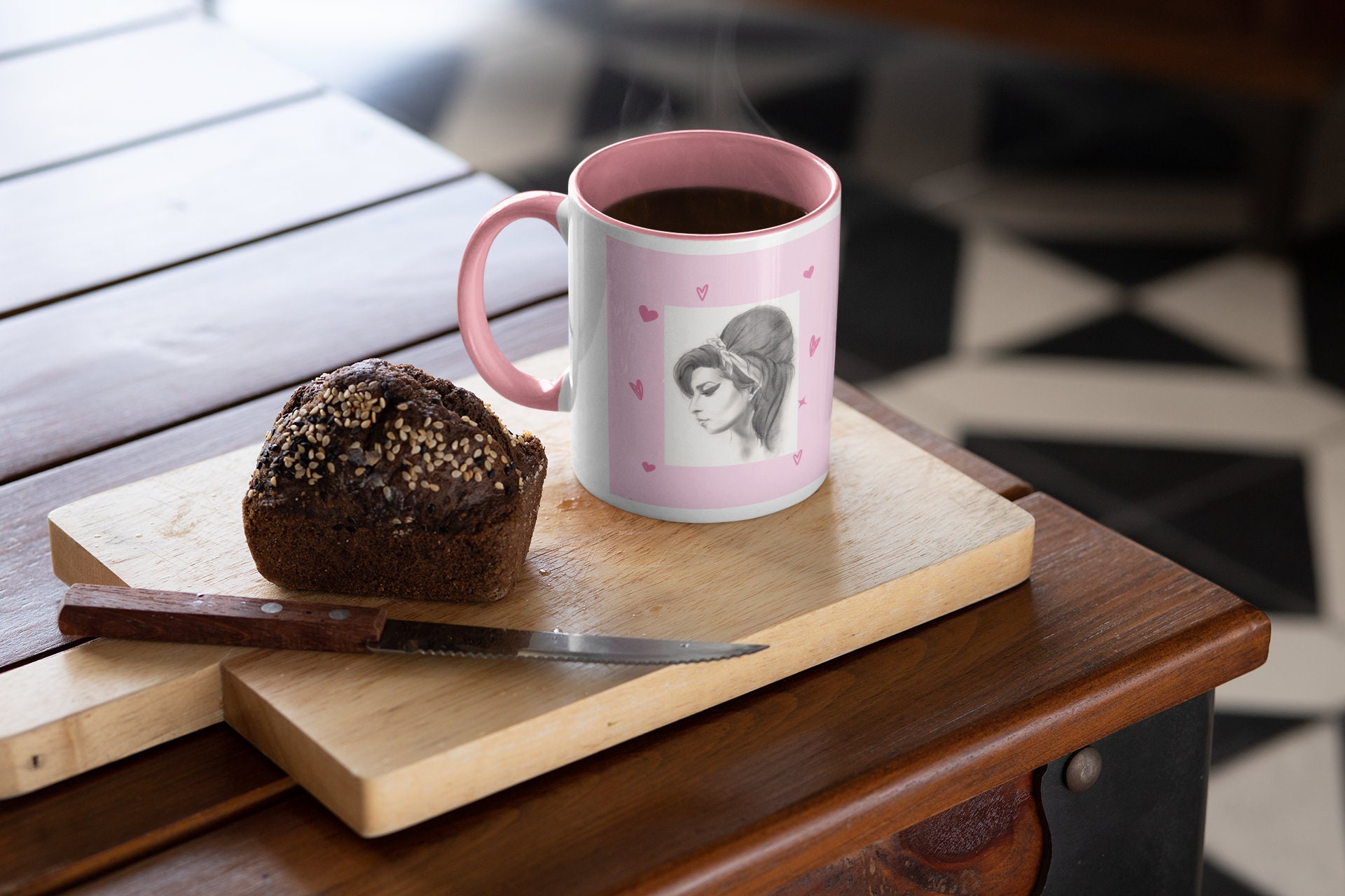 Amy Winehouse Mug, Customer Mug Coffee, Coffee Mug, Fans Mug, Custom ...