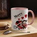 Coffee Mug, Pucca and Garu Christmas Mug, Holiday Gift, Ceramic Cup ...