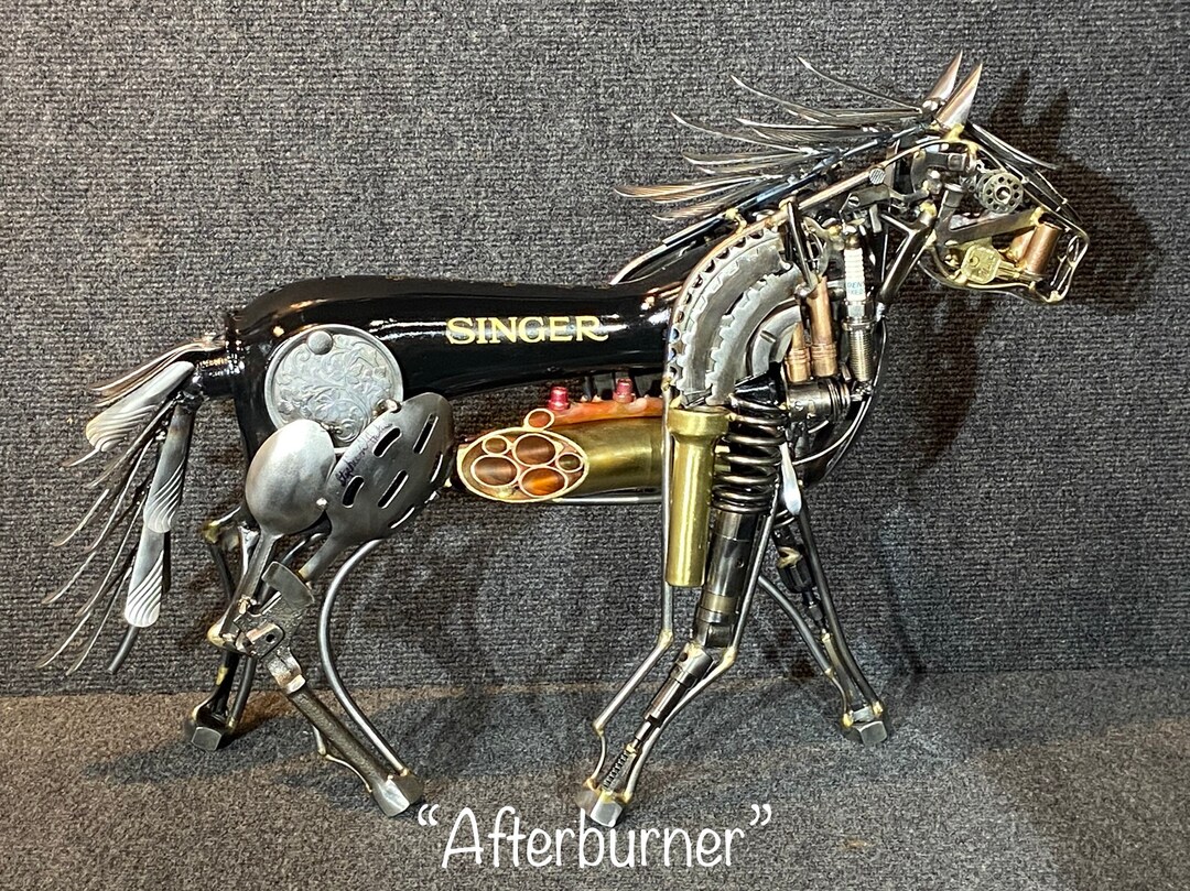 Singer Horse Sculpture: Afterburner - Etsy