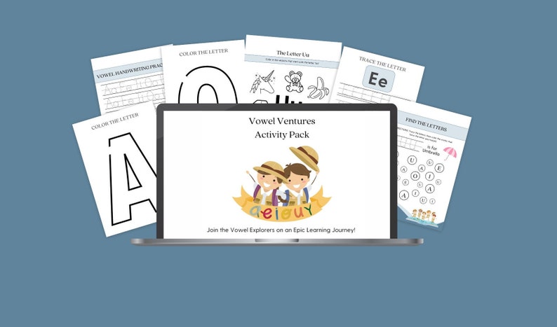 Vowel Ventures Printable Activity Pack for Kids - Learning Vowels Made ...