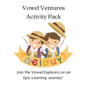 Vowel Ventures Printable Activity Pack for Kids Learning Vowels Made ...
