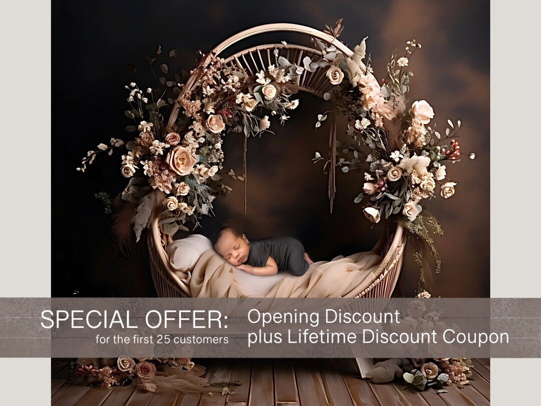 Newborn Digital Backdrops Overlays Newborn Prop Baby - Etsy