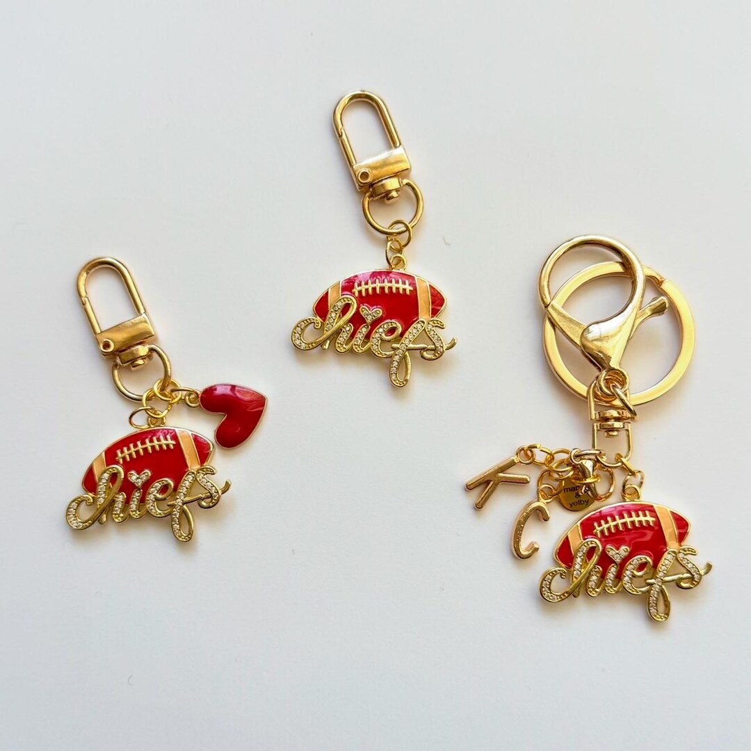 CHIEFS. Charm Keychain. Purse Charm .car Keychain. Purse Chain ...