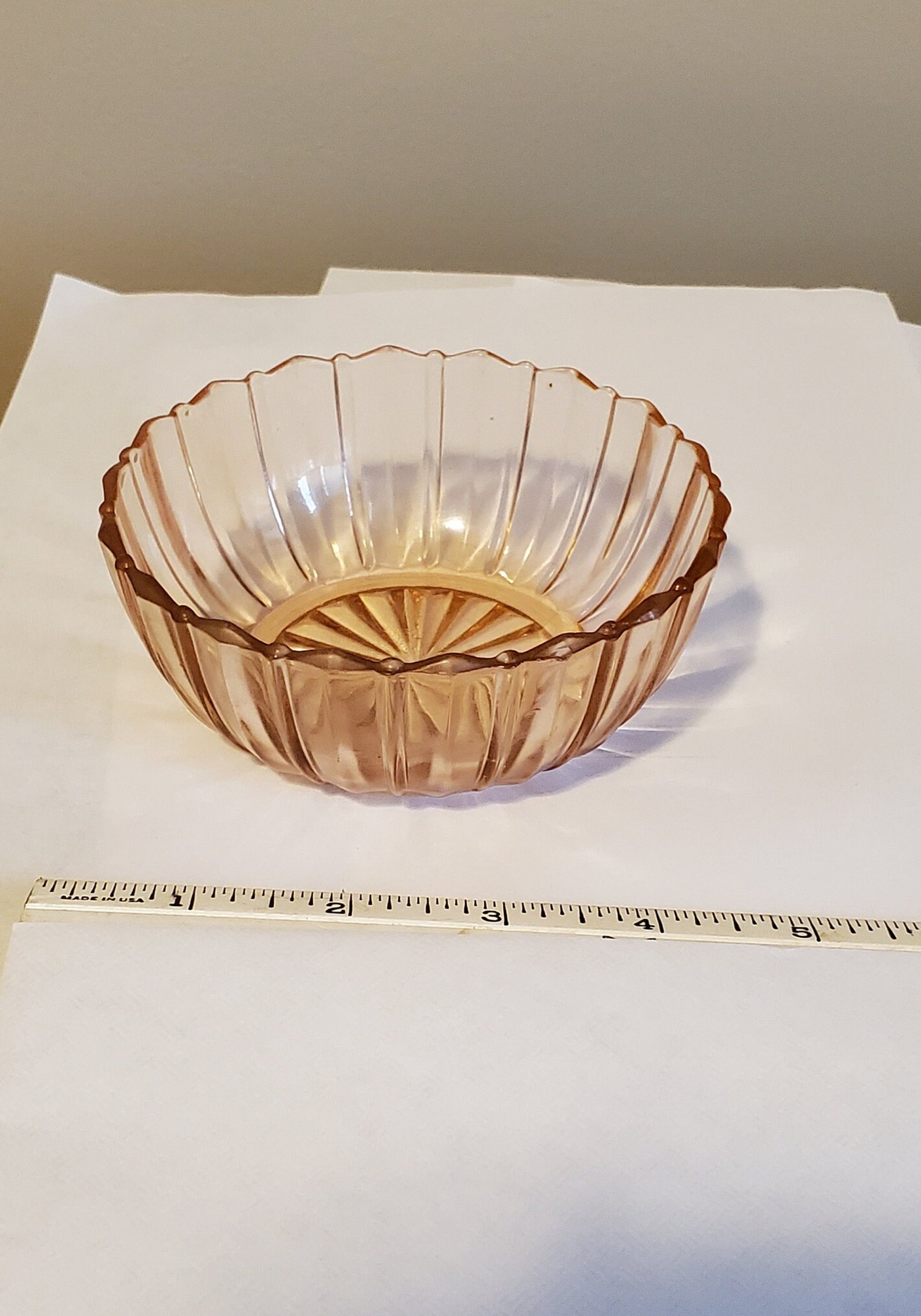 Fruit Bowls 4 Inch Pink Depression Glass Fortune by Anchor Hocking - Etsy