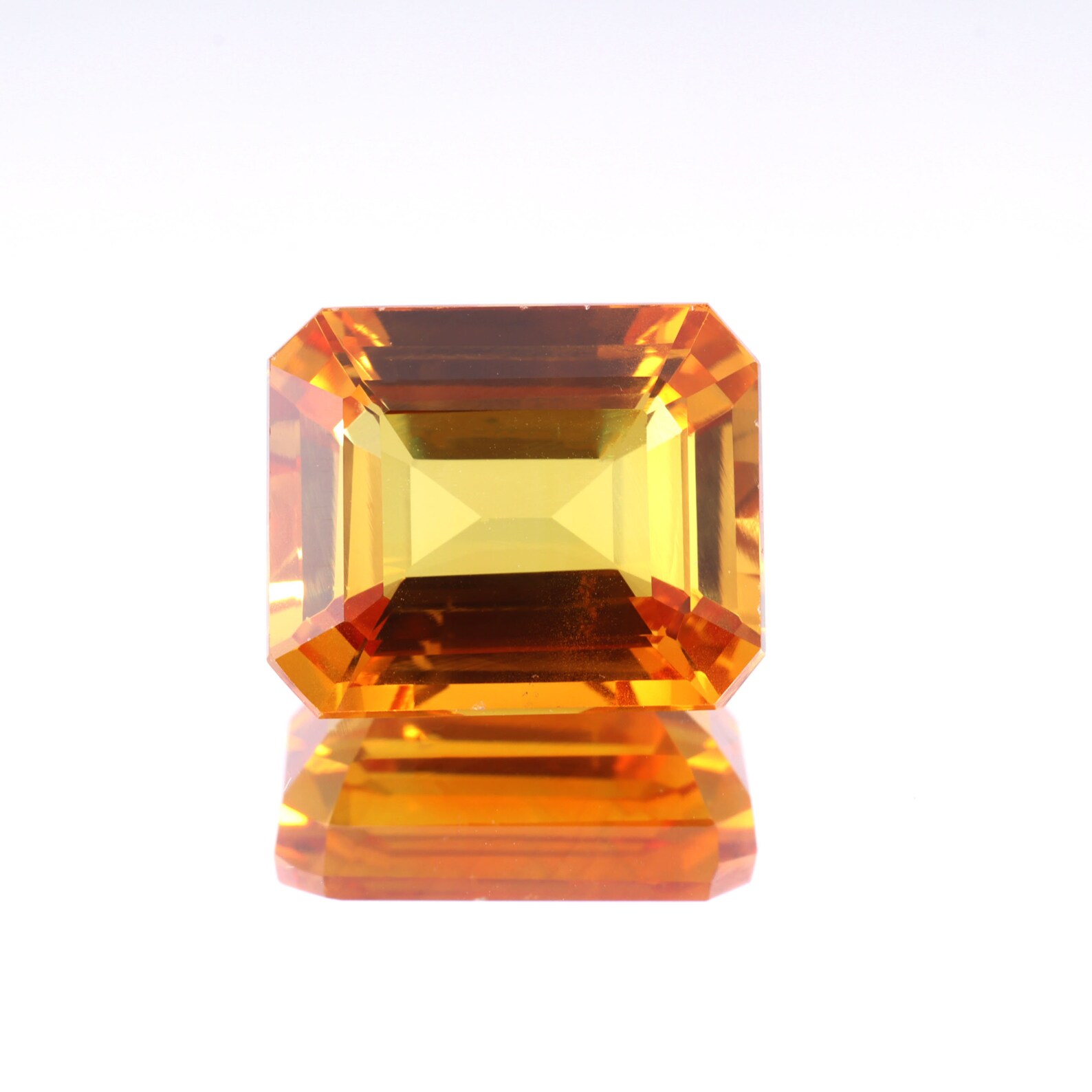 Sapphire Stone Square Shape Cut Stone Genuine Quality Orange Sapphire ...