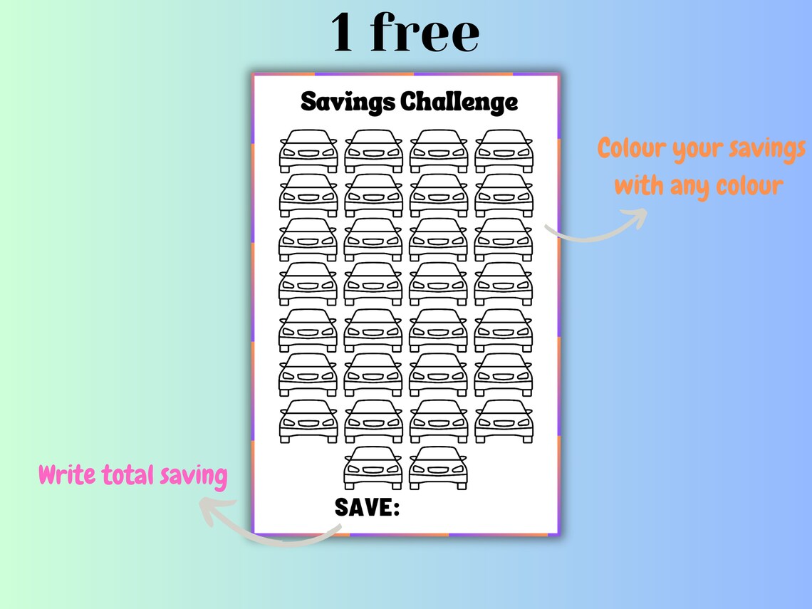 Savings Challenge Printable Low Income Save Bundles Digital Download No ...