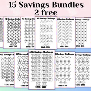 Savings Challenge Printable Low Income Save Bundles Digital Download No ...