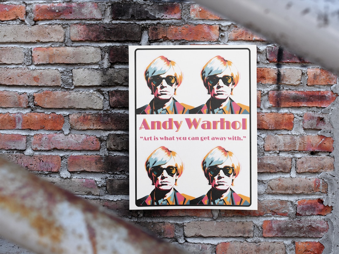 Andy Warhol Artist Portrait Classroom Poster - Digital PDF and PNG ...