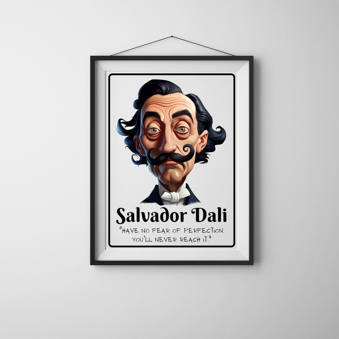 Salvador Dali Artist Portrait Classroom Poster Digital PDF and PNG ...