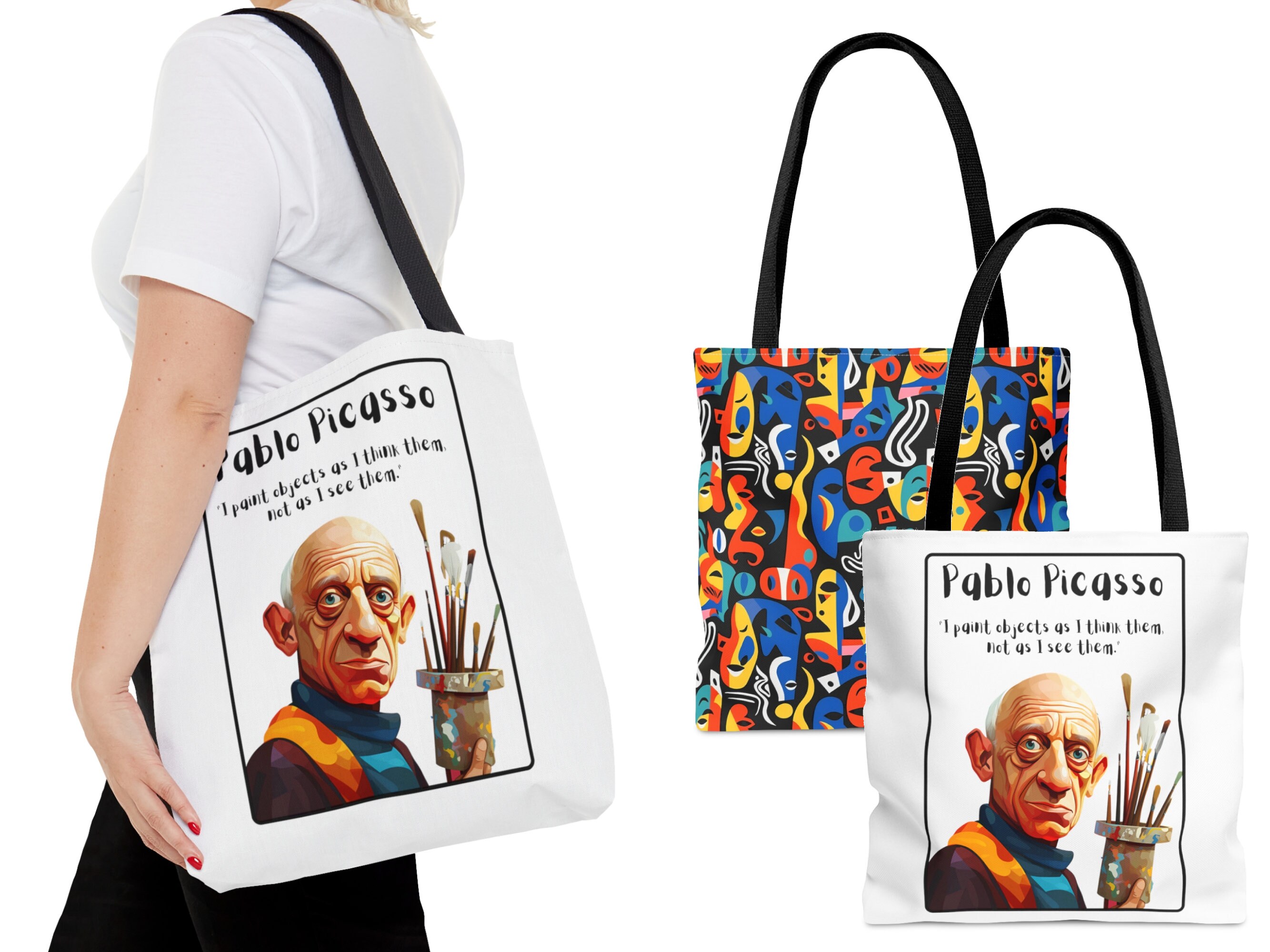 Pablo Picasso Inspired Tote Bag - Stylish Artist Gift | Art Bag ...