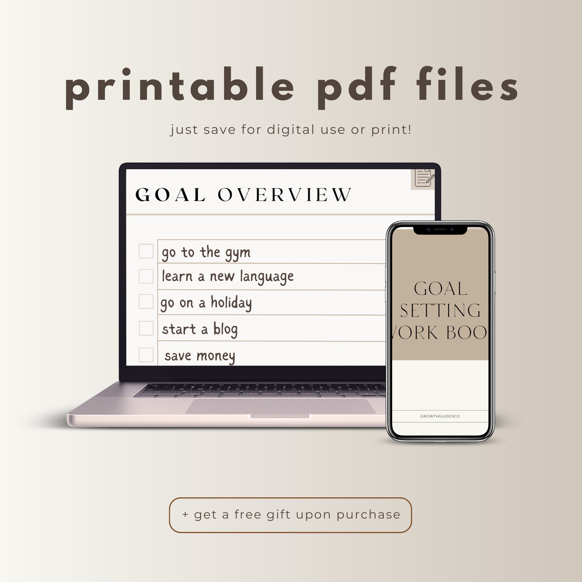 Digital Goal Setting Workbook | Productivity Planner | Goodnotes ...