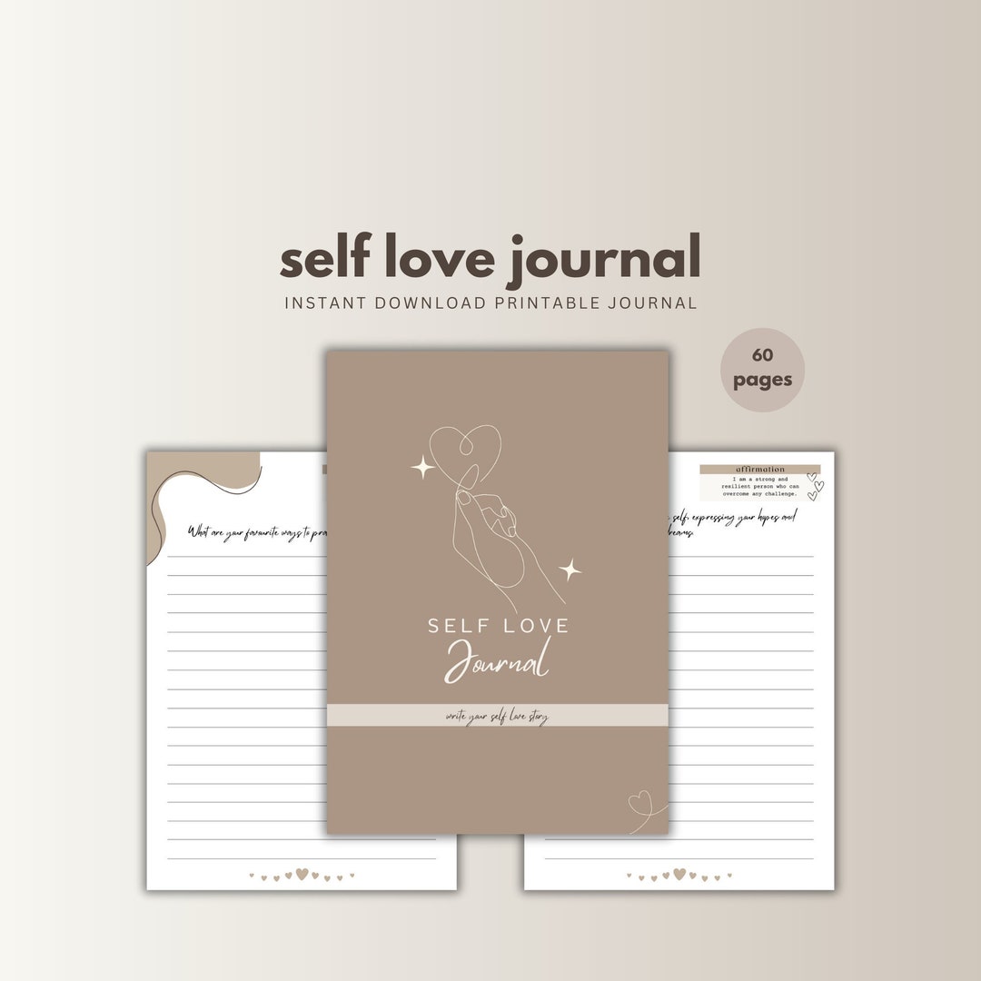Self Love Journal Printable, Self Love Workbook, Journal Prompts, Self ...