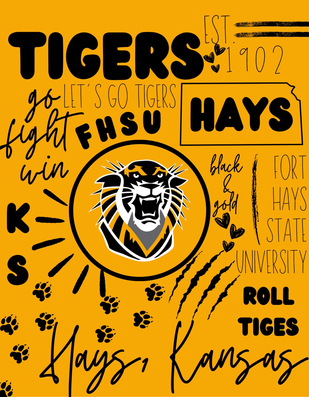Fort Hayes State University SVG 2 PACK - Etsy