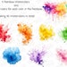 Watercolor Color Splash PNG Paint Splatter Clipart | PNG, Commercial ...