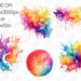 Watercolor Color Splash PNG Paint Splatter Clipart | PNG, Commercial ...