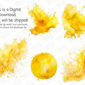 Watercolor Color Splash PNG Paint Splatter Clipart | PNG, Commercial ...