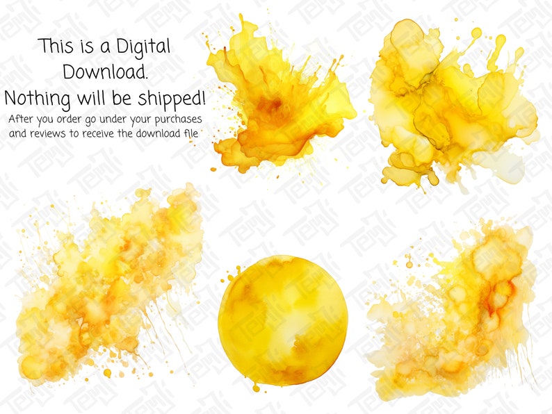 Watercolor Color Splash PNG Paint Splatter Clipart | PNG, Commercial ...