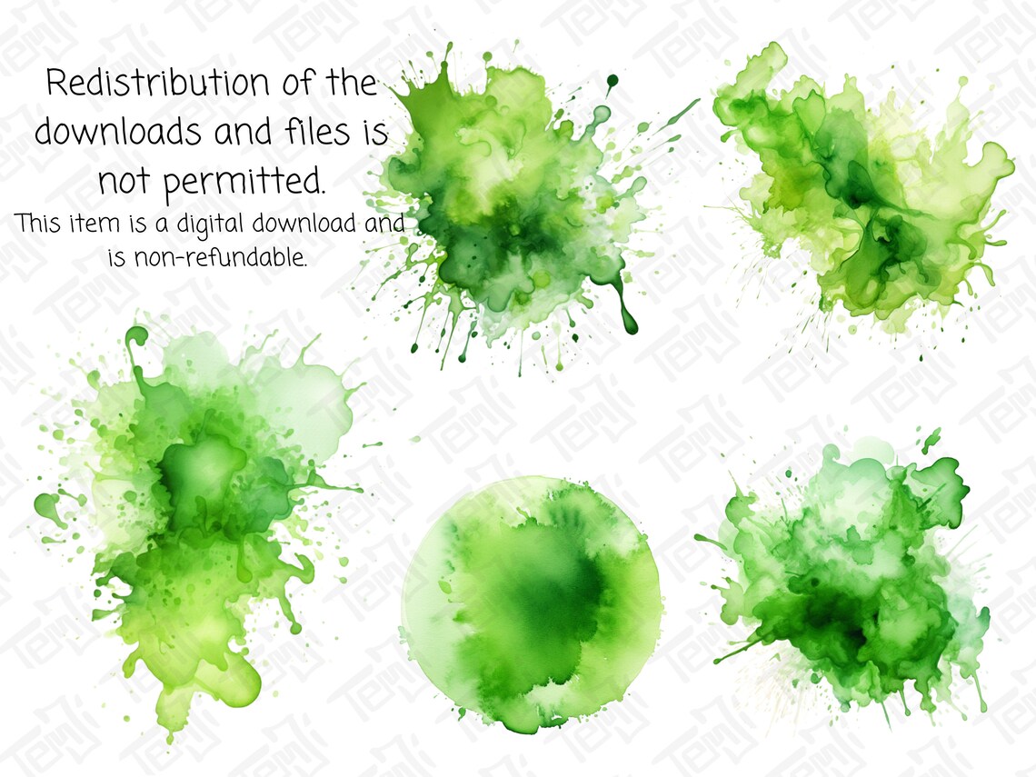 Watercolor Color Splash PNG Paint Splatter Clipart PNG, Commercial Use ...
