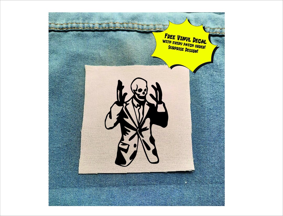 Skull Patch, Bone Patch, Human Skeleton, Goth Patch, Sew on Patches - Etsy