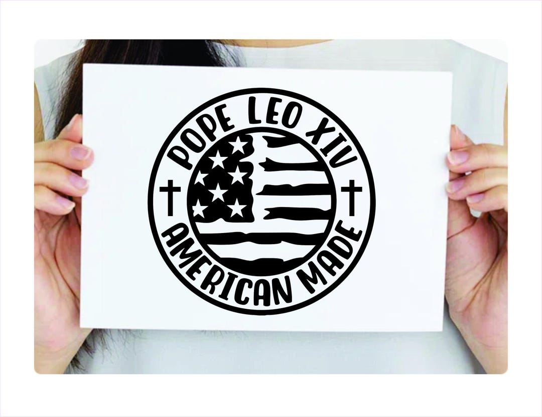 Pope Leo XIV Decal, Pope Leo XIV Sticker, First American Pope, Faith ...