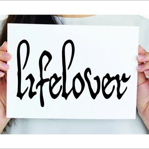 Lifelover Decal Sticker, Gift for Fan - Etsy