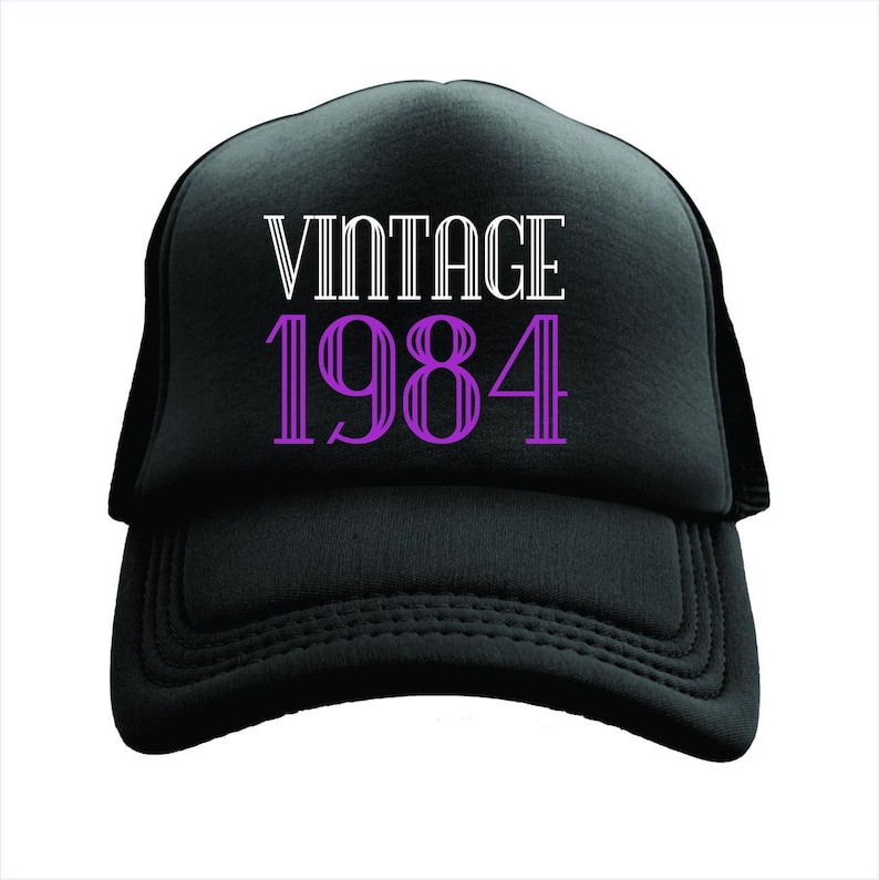 1984 Trucker Hat, 40th Birthday Hat, Vintage 1984 Hat, 40th Birthday Gift for Women, 40th ...