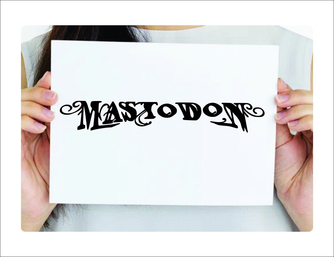 Mastodon Decal Sticker, Gift for Fan - Etsy