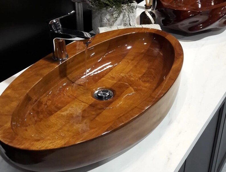 Handmade Wooden Teak Wood Bathsink,handcarve Basin,wooden Basin ...