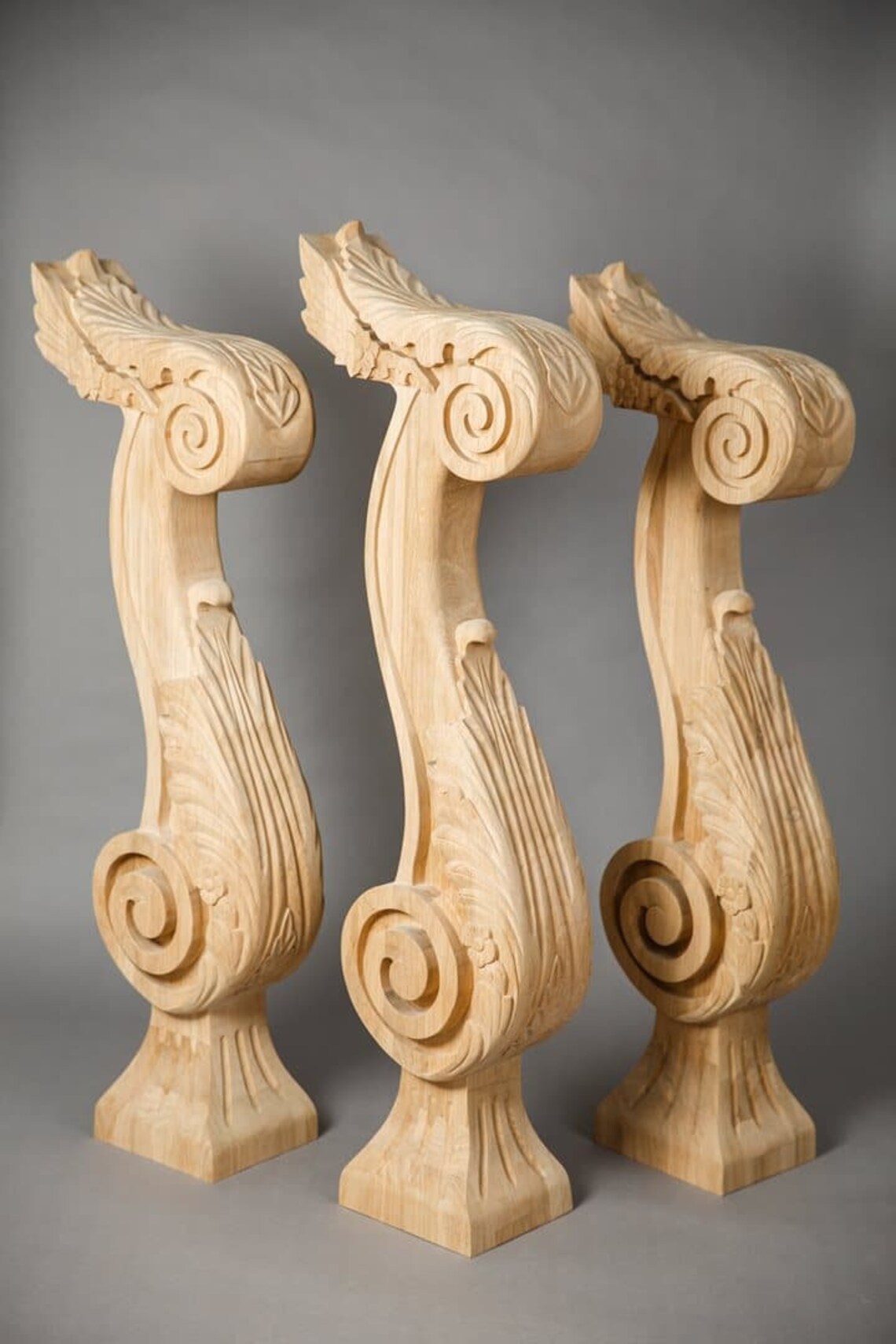 Hand Carved Decorative Wood Post Carved Stair Newel Style - Etsy