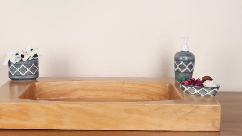 Handmade Wooden Teak Wood Bathsink,handcarve Basin,wooden Basin ...