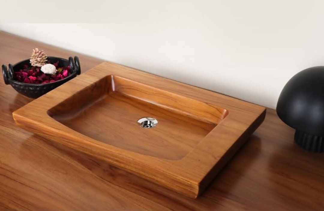Handmade Wooden Teak Wood Bathsink,handcarve Basin,wooden Basin ...