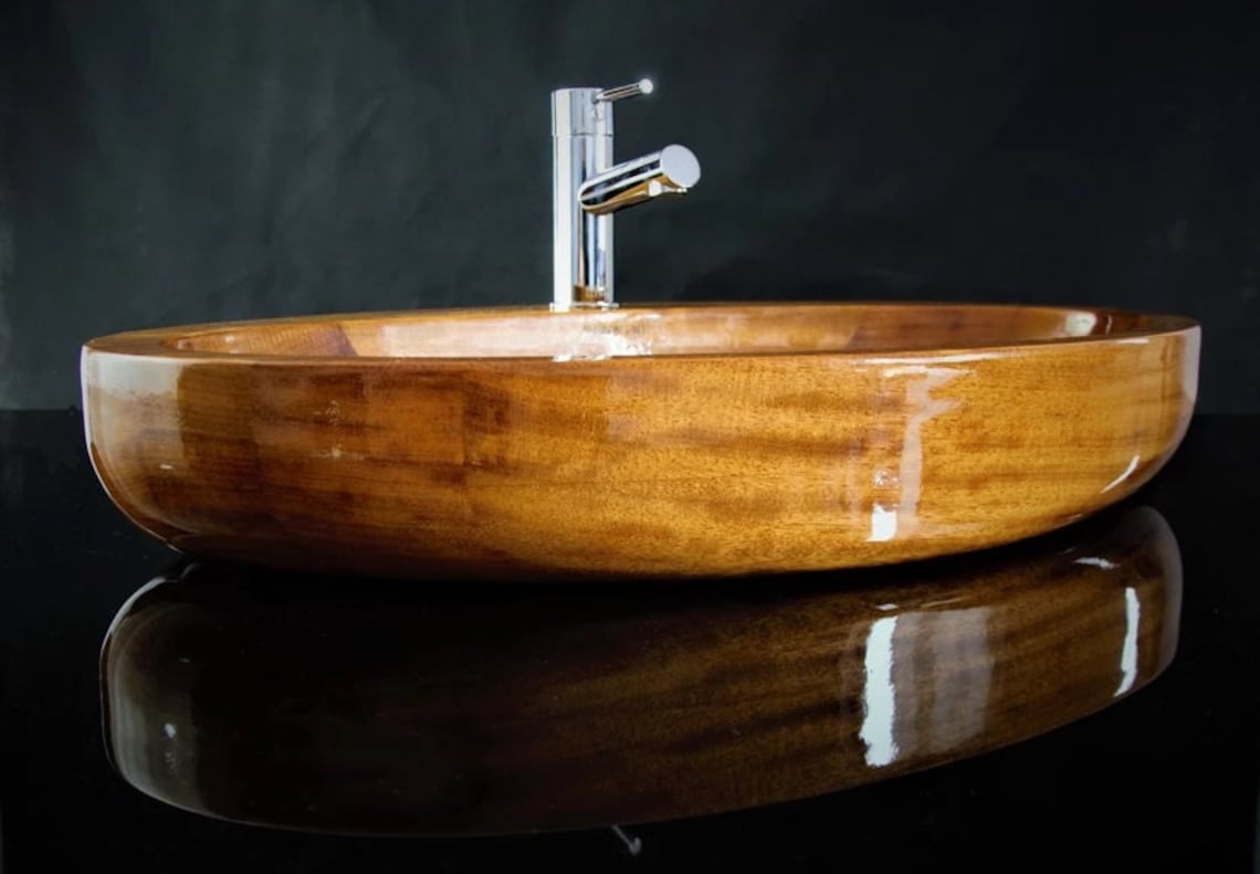 Handmade Wooden Teak Wood Bathsink,handcarve Basin,wooden Basin ...
