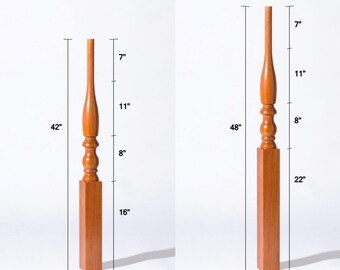 Hand Carved Decorative Wood Post, Carved Stair Newel Style Post ...