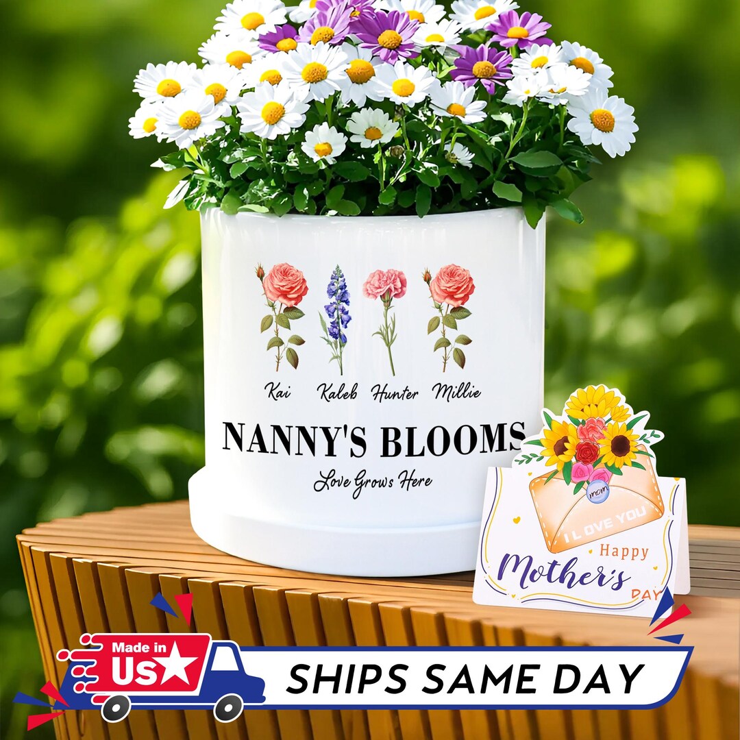 Custom Grandma's Garden Plant Pot – Personalized Flower Pot for Mother ...