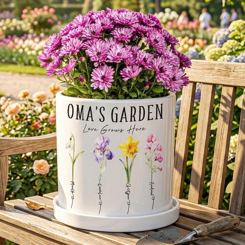 Personalized Flower Pot - Etsy