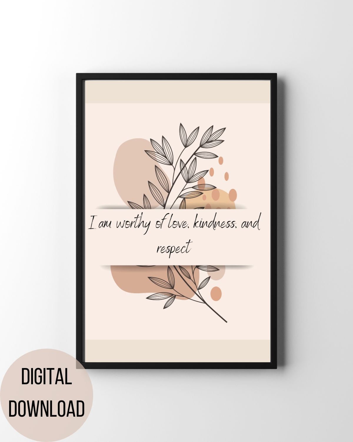 Boho Positive Affirmations Wall Art, Digital Download, Office Prints ...