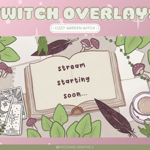 Animated Cozy Twitch Overlay Cute Overlay/screens for Streaming ...
