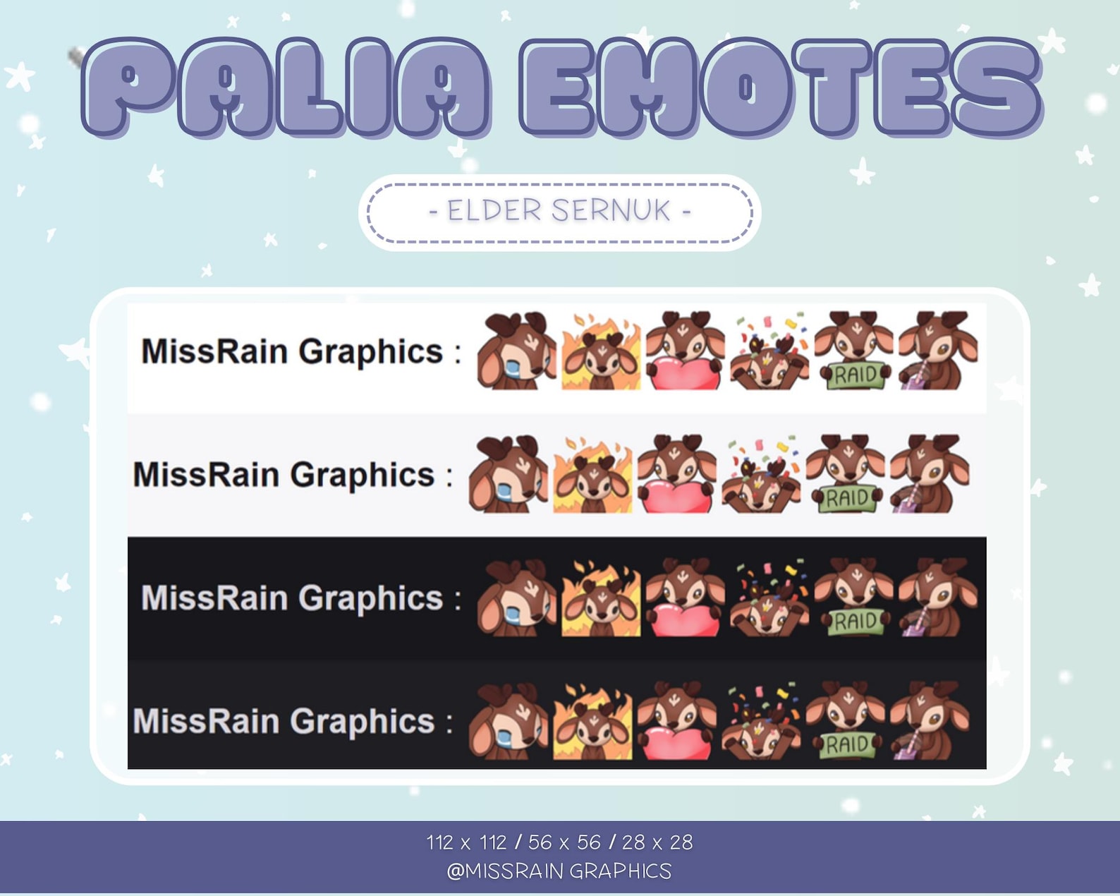 Elder Sernuk Emotes - Palia, Cute Emote for Streaming, Twitch, Youtube ...