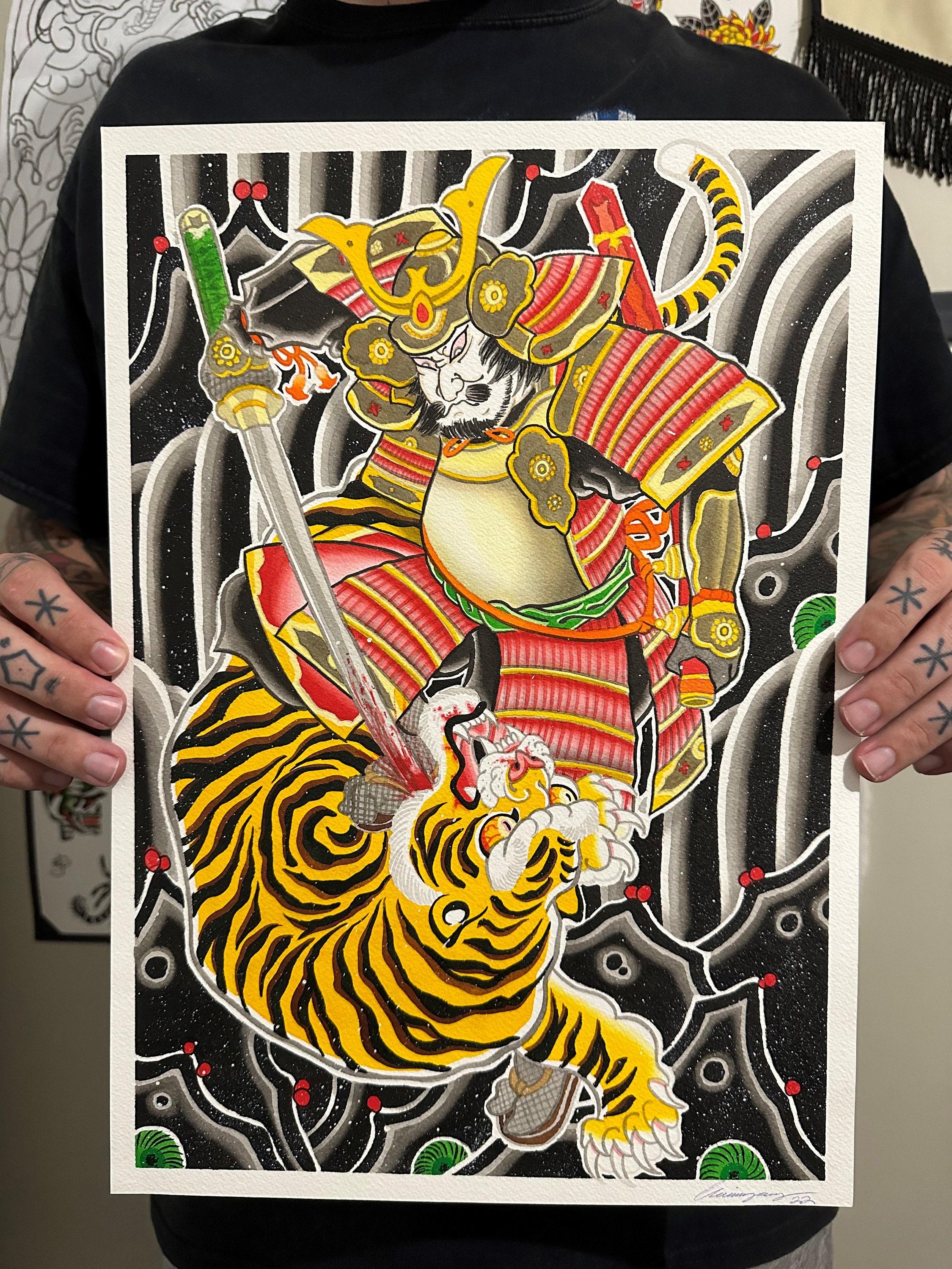 Samurai Tiger Tattoo