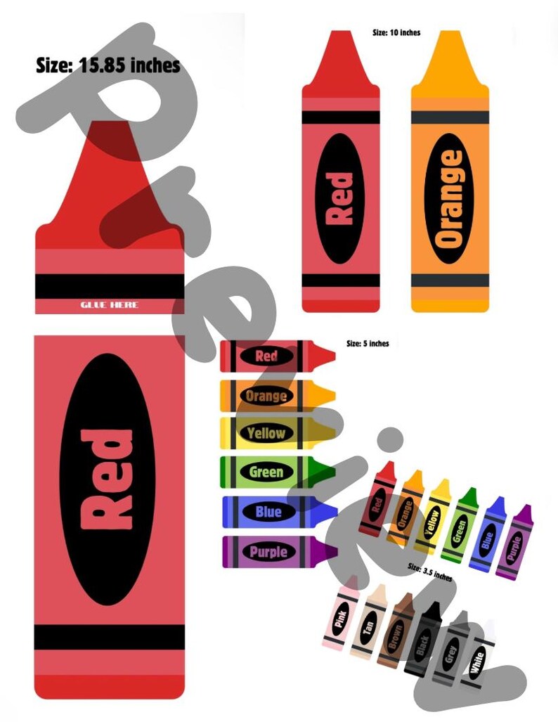 Crayon Posters - Etsy