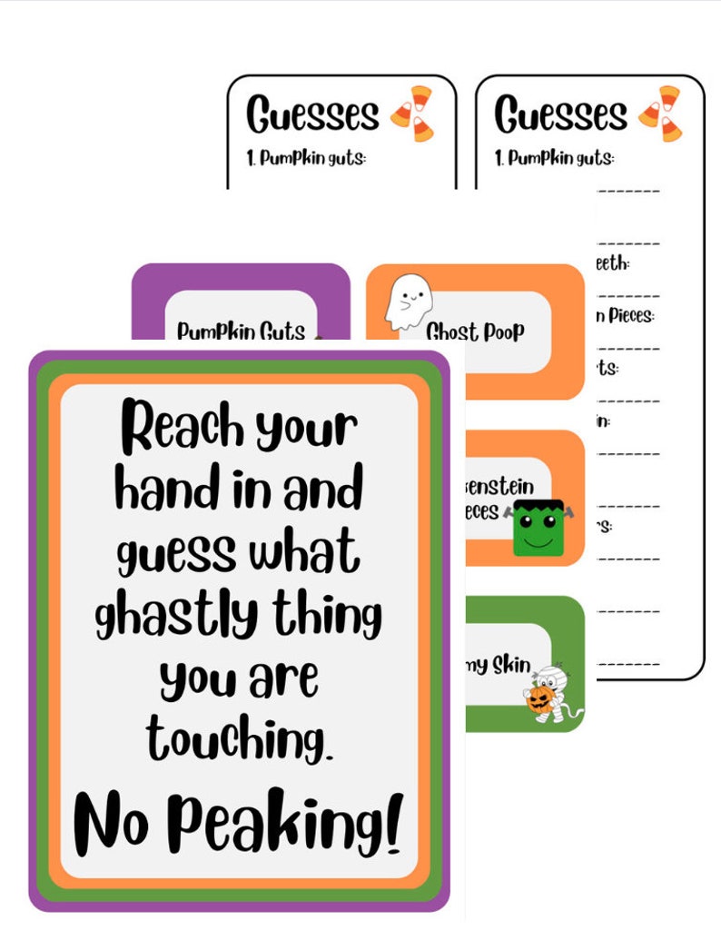 Halloween Touch & Feel Digital Download - Etsy