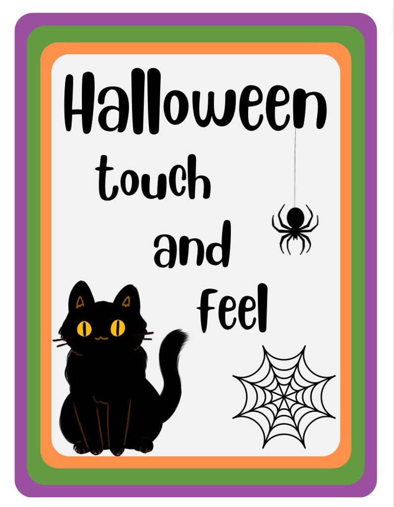 Halloween Touch & Feel Digital Download - Etsy