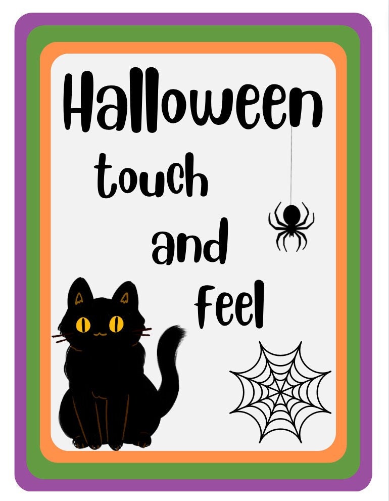 Halloween Touch & Feel Digital Download - Etsy