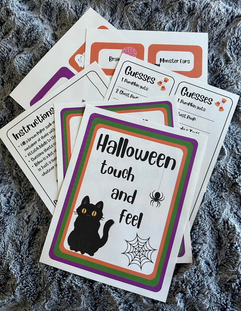 Halloween Touch & Feel Digital Download - Etsy