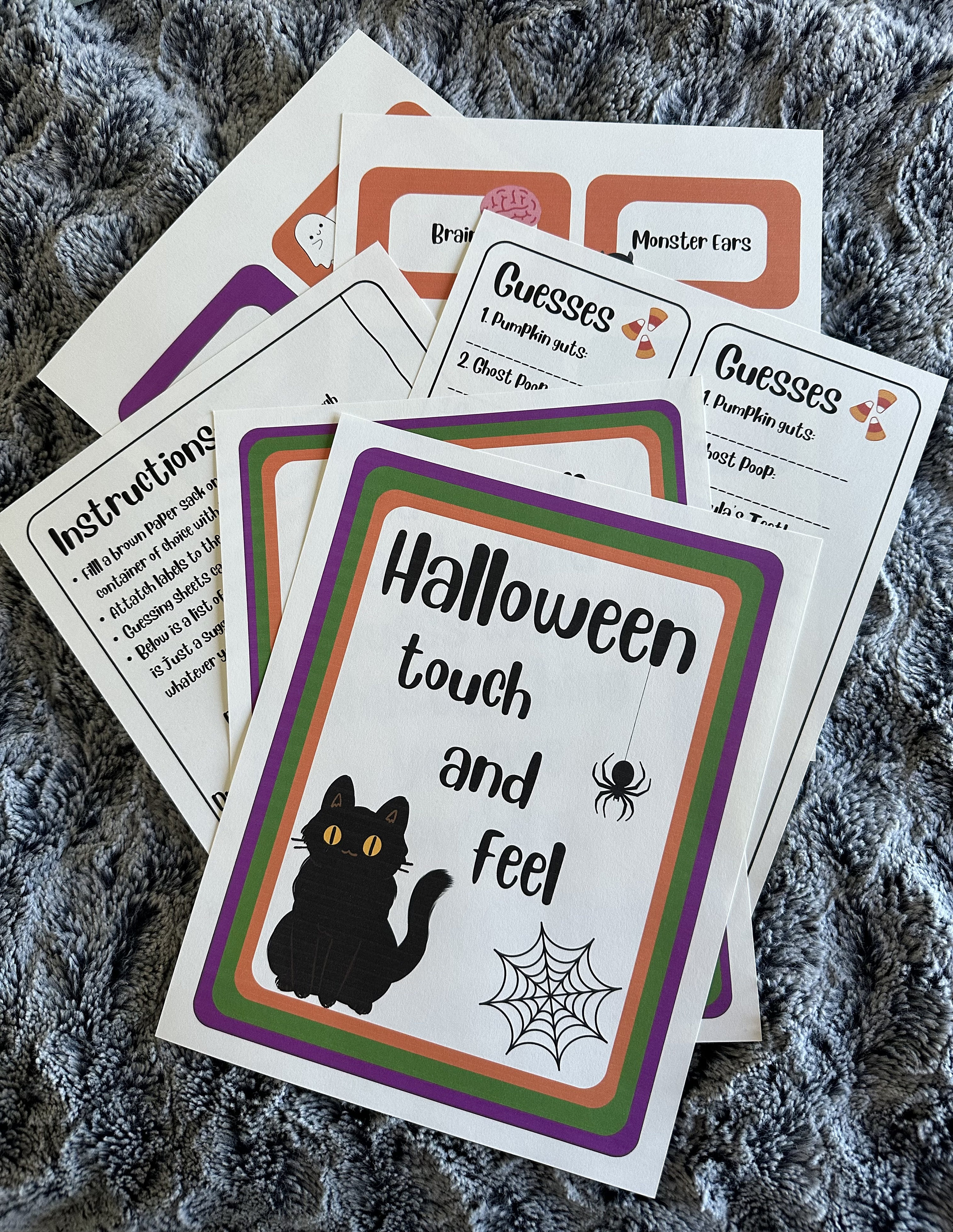 Halloween Touch & Feel Digital Download - Etsy