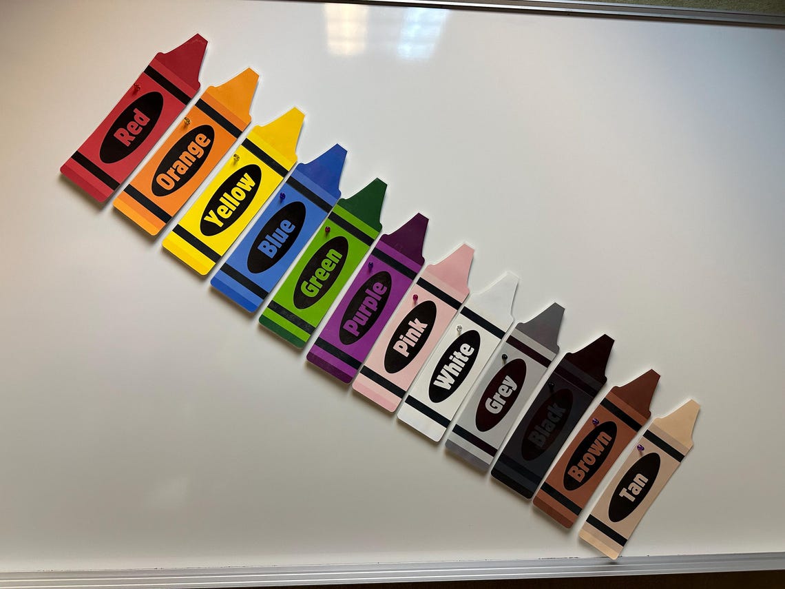 Crayon Posters - Etsy